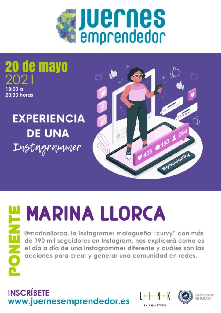 Experiencia de una instagramer. Marina Llorca - Juernes Emprendedor